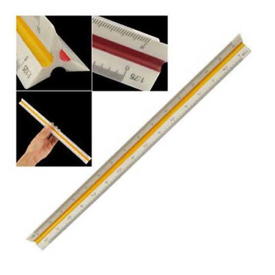 Escalímetro Triangular 30 Cm 6 Escalas Técnico - Kit - Escalímetro ...
