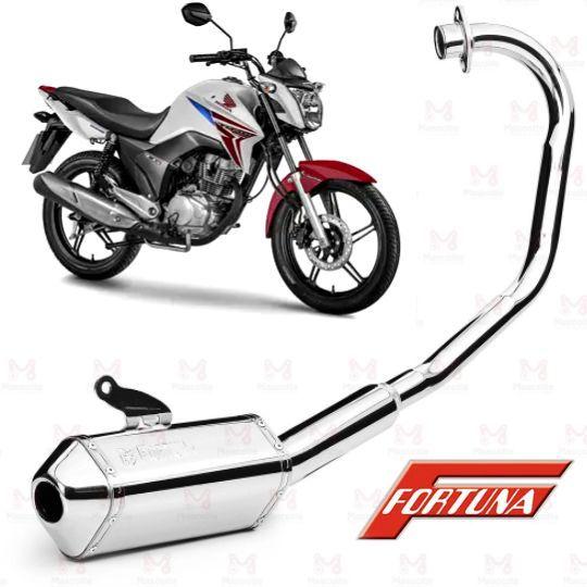 Escapamento Fortuna F1 MINI TRI Honda TITAN 150 KS ES EX 2014 2015 ...