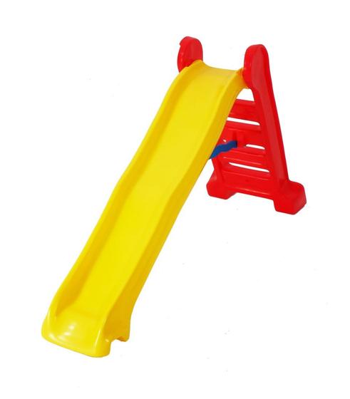 Escorregador Grande Divertido - Escada Vermelha e Rampa Amarela - LACUCA BRINQUEDOS ...