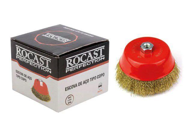 Escova Aco Rocast Copo Latonado 60mmx14 319.0009 - Escova de Aço ...