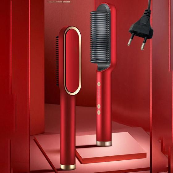 Escova Alisadora 3 Em 1 Seca Alisa E Modela Premium Bivolt - Alley Comm ...