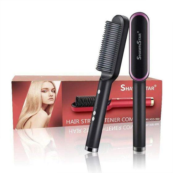 Escova Alisadora de Cabelos Fast Hair Straightener - Shawn Star ...