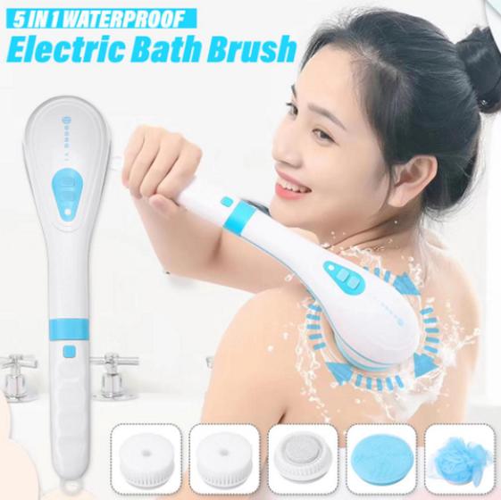 Escova de Banho E Massagem Corporal Elétrica Spa Wireless ...