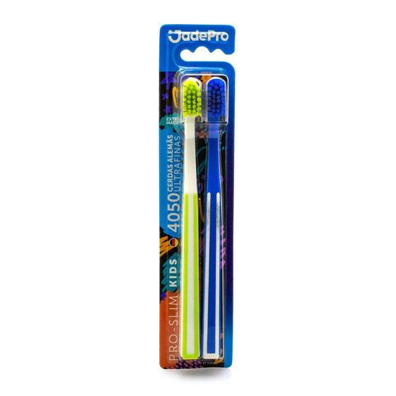 Escova de Dente Infantil Pro Slim Kids 4050 Cerdas Ultra finas kit 2un ...