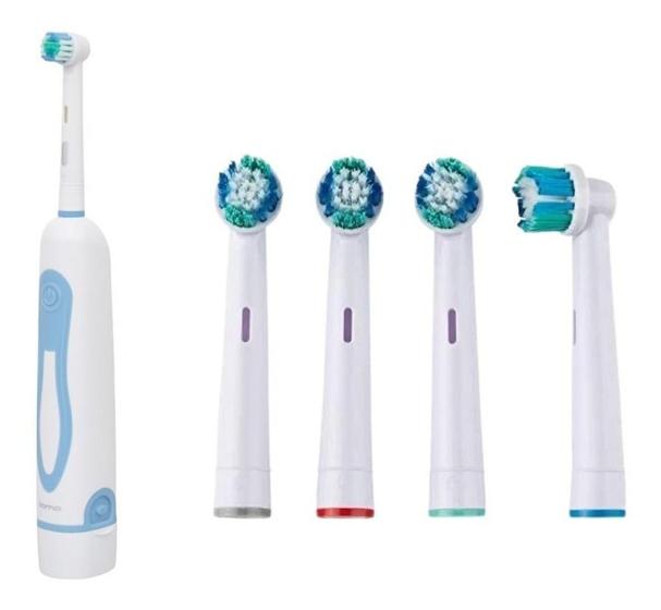 Escova De Dentes Elétrica Adulto Cerda Macia 5 Refis - Iamo - Escova de ...