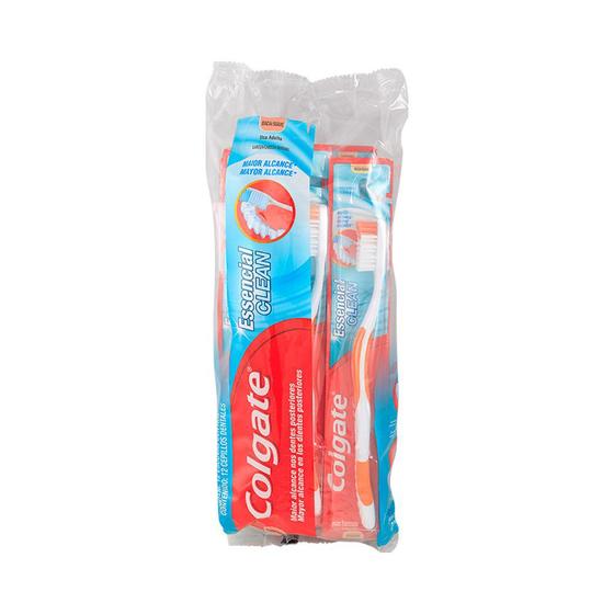 Escova Dental Colgate Essencial Clean Macia 6 Und - Escova de Dentes ...