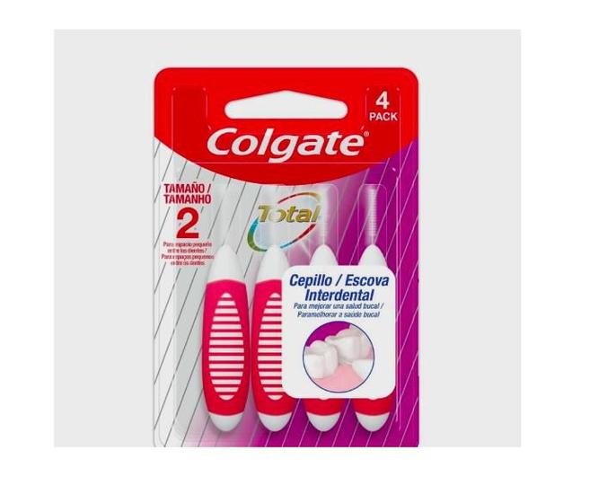 Escova Interdental Colgate Total Tamanho 2mm com 4 unidades - Escova de ...