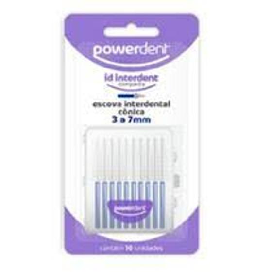 Escova Interdental Cônica - 3mm a 7mm - 10 unds - 20,50 - Escova de ...