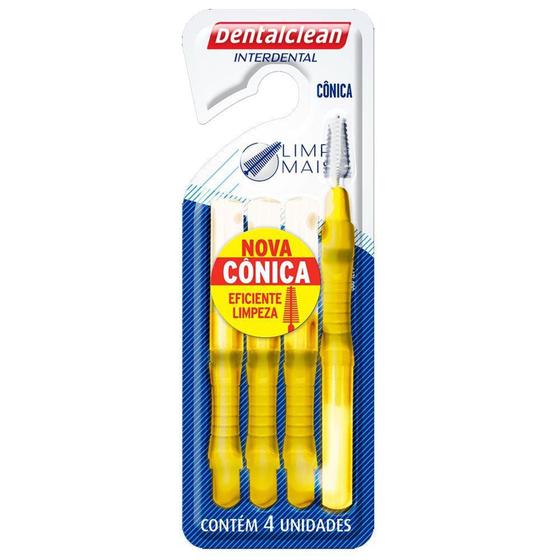 Escova interdental dentalclean cônica - 4 unidades - Dental Clean ...