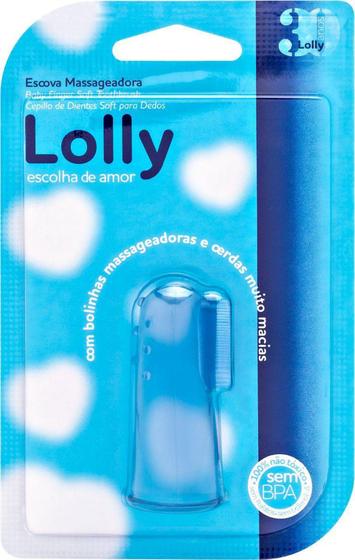 Escova massageadora lolly clean azul - 7280-01 azul - 7896699024082 - Massageador de Gengiva ...