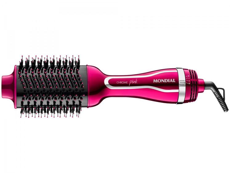 Escova Secadora Mondial Chrome Pink ES-04 - 1200W 3 Velocidades ...