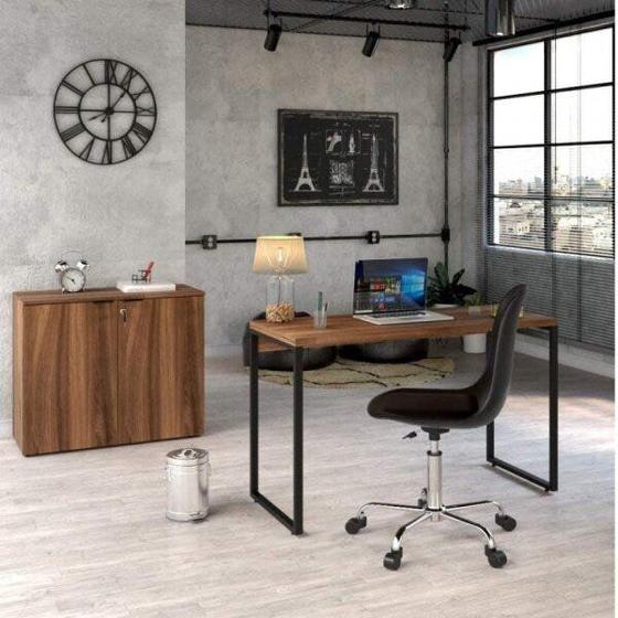 Escritório Completo com Mesa para Computador, Armário e Cadeira com ...