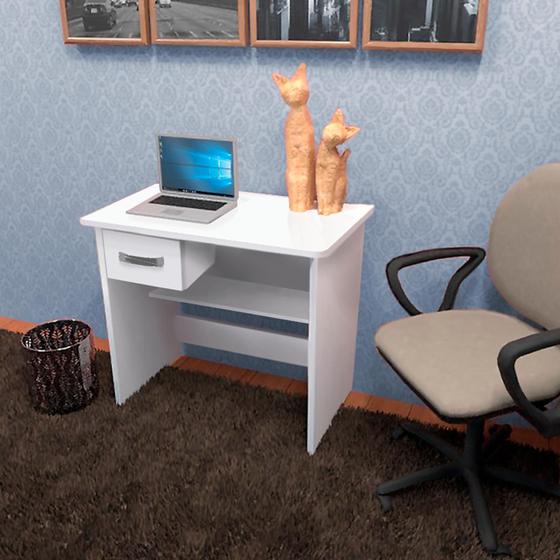 Escrivaninha Beta 77cm - Todas As Cores - Bella Vercelli - Escrivaninha / Mesa para Computador ...