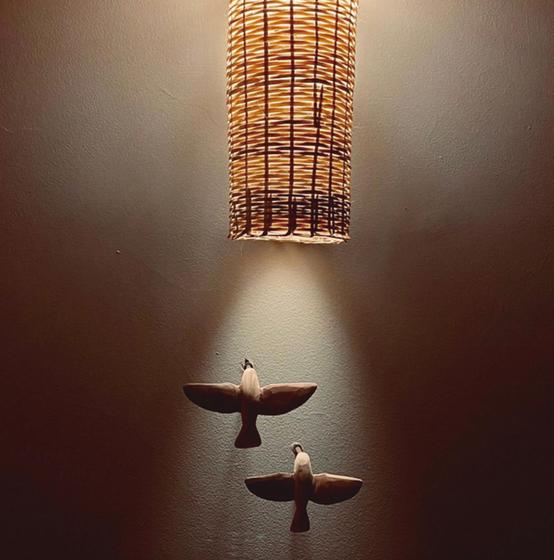 Escultura em madeira beija-flor - Sol e terra + Simão artista ...