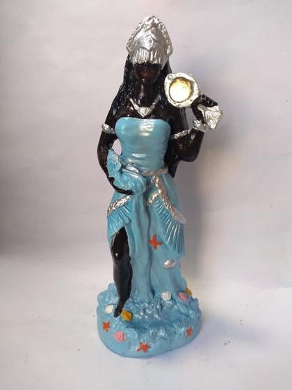 Escultura/ Imagem / Estátua Iemanja Orixá Umbanda/ Candomblé - Estrela ...