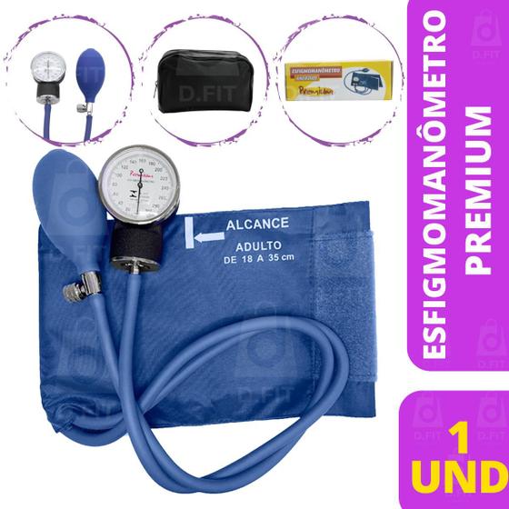 Esfigmomanômetro Premium Adulto - Azul - ACCUMED G-TECH - Medidor de ...