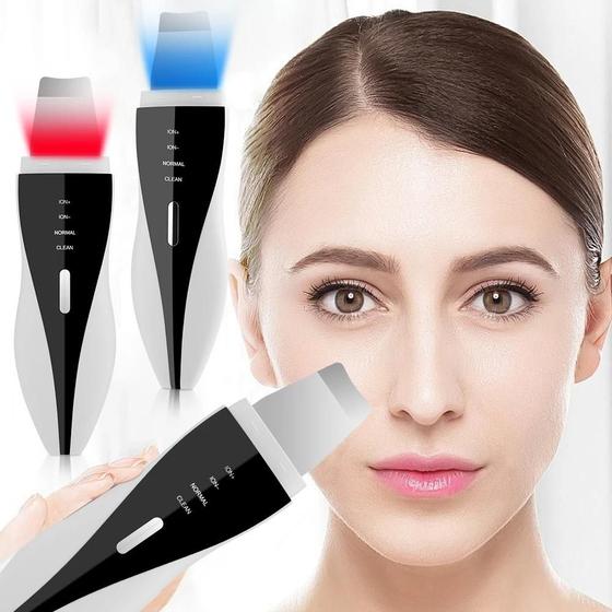 Esfoliador Ultrassônico De Pele EMS Máquina De Limpeza De Poros Com ...