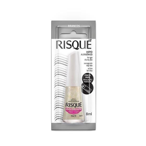 Esmalte Natural Renda Paetê 8ml - Risqué - Esmalte - Magazine Luiza