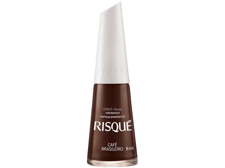 Esmalte Risqué Café Brasileiro Marrom Cremoso - Hipoalergênico 8ml ...