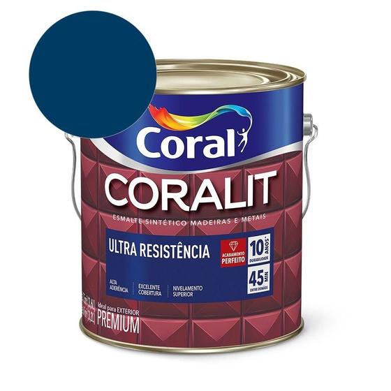 Esmalte Sintético Coralit Ultra Resistencia Alto Brilho Azul Del Rey 3 ...
