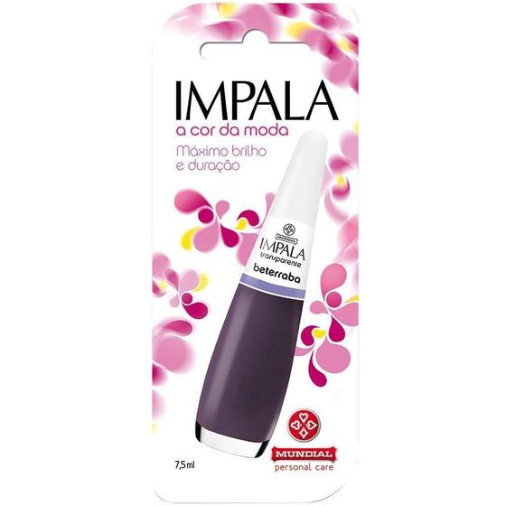 Esmalte Transparente Beterraba 7.5ml - Impala - Esmalte - Magazine Luiza