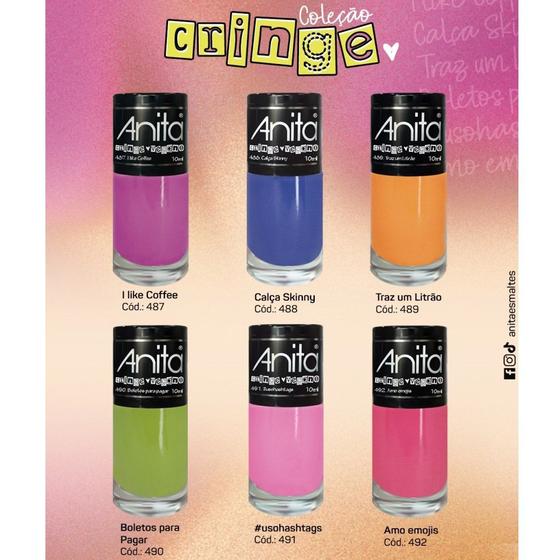 Esmaltes Anita Coleção Cringe Kit 6 cores - Esmalte - Magazine Luiza