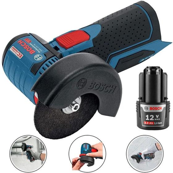 Esmerilhadeira angular a bateria de 3" - gws 12v-76 bosch ...