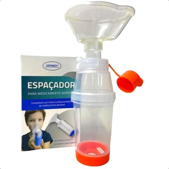 Espaçador infantil p/ bombinha aerosol medicamento universal ...
