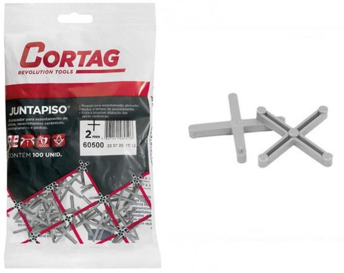 Espaçador Para Piso Porcelanato Cruzeta 2mm 100uni Juntapiso - Cortag ...