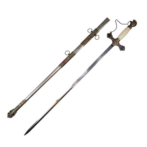 Espada Cerimonial De Aço Templária Medieval Cruz De Malta - GS ...