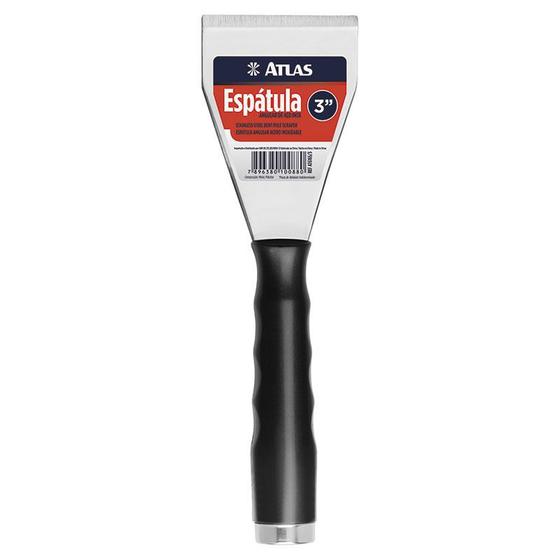 Espátula Atlas Aço Inox 3 Polegadas Angular - Espátula para Rejunte ...