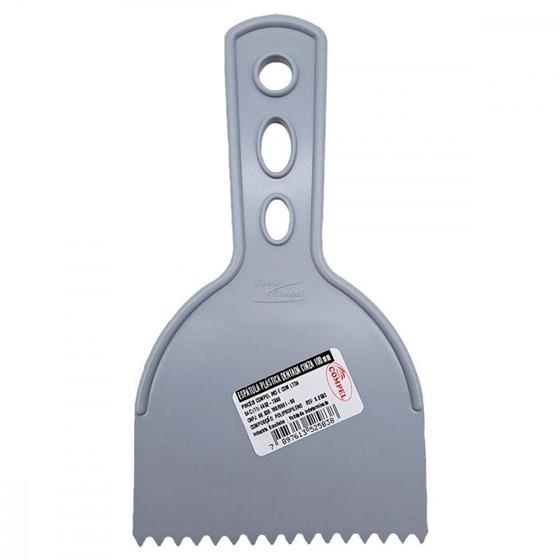 Espatula Compel Pvc Dentada Massa Corrida 10Cm ./ Kit Com 6 Peca - Jogo ...