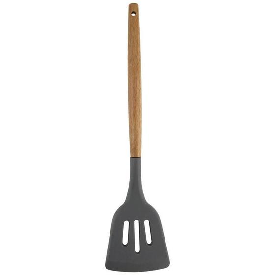 Espatula Vazada De Madeira Silicone Vazada Cinza - Max Clink ...