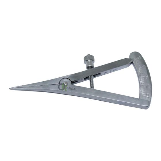 Especímetro Castroviejo Reto (Compasso) - Maryam Trading - Medidor de ...