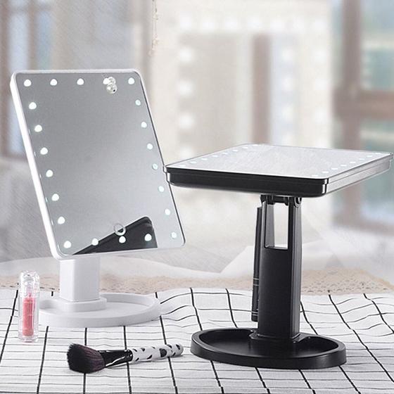 Espelho Para Maquiagem de Mesa Com 16 Luzes Led Camarim Portátil Penteadeira Estética ...
