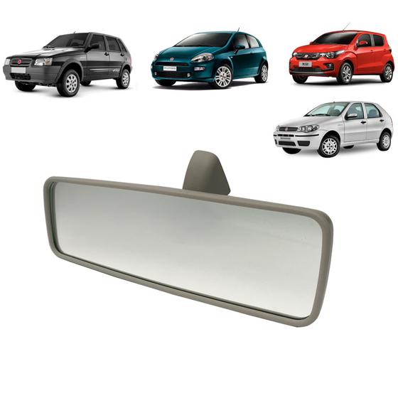 Espelho Retrovisor Interno Palio Siena Strada Uno Mobi Punto Grand Siena Liena Bravo - Fiat ...