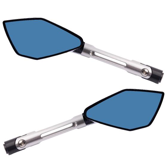 Espelho Retrovisor Spencer Esportivo Rizoma Pentagonal Aluminio CNC Par ...