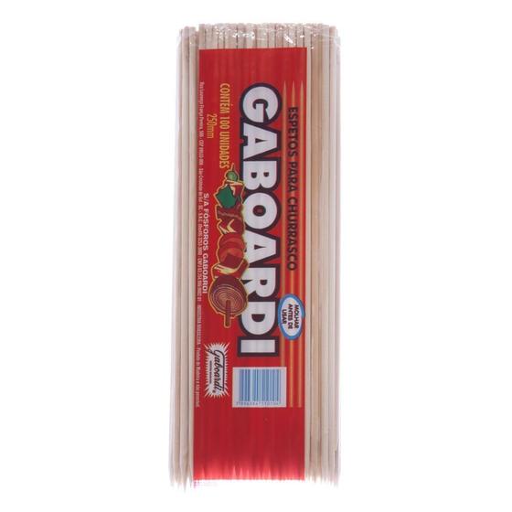 Espeto de Madeira para Churrasco Gaboardi 100 Unidades 250mm - Espeto ...