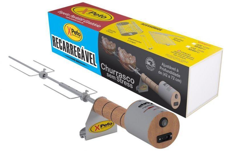 Espeto Giratório Recarregável Xpeto - Espeto Giratório - Magazine Luiza