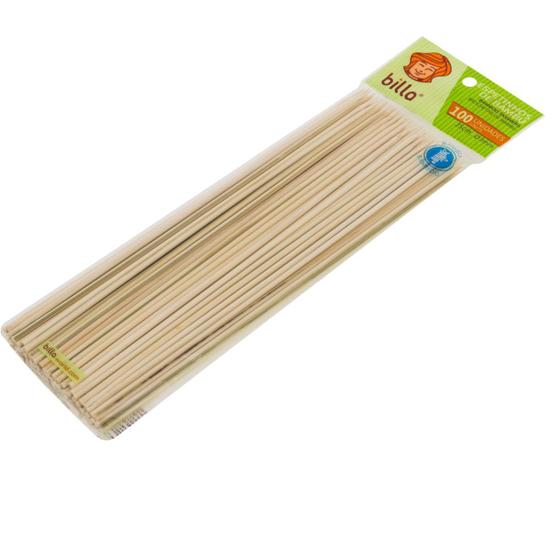Espeto Madeira 25CMX3MM. Bambu - Billa - Espeto - Magazine Luiza
