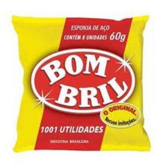 Esponja de Aço Bombril 8 Unidades - UNILEVER - Palha de Aço - Magazine ...
