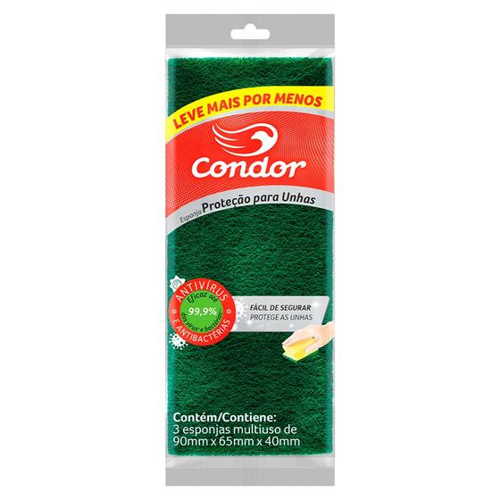 Esponja Limpeza Multiuso Protege Unhas - Condor - ** PEC CONDOR ...