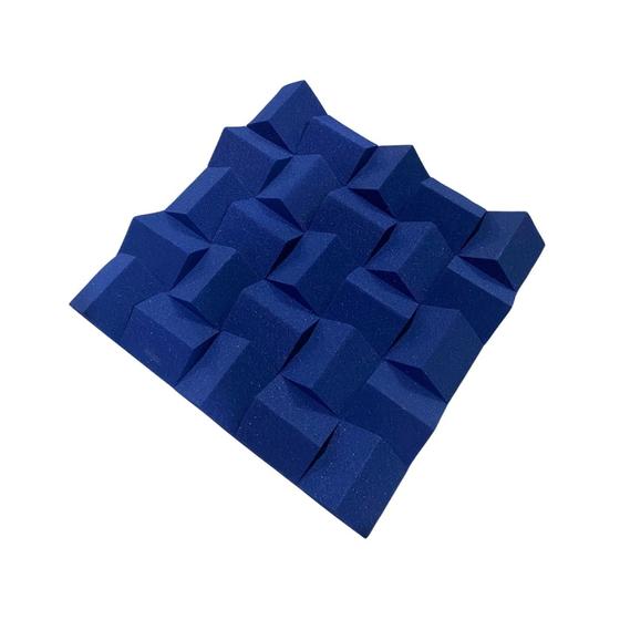 Espuma Acústica Alpha Azul del Rey p/ Absorção Sonora e Decoração de ...