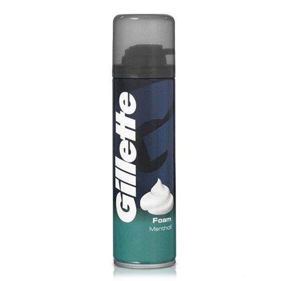 Espuma Barbear Gillette Foamy Mentol 175G - Espuma de Barbear - Magazine Luiza