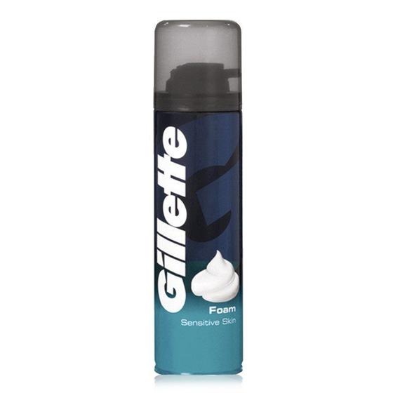 Espuma Barbear Gillette Foamy Pele Sensível 175G - Espuma de Barbear ...