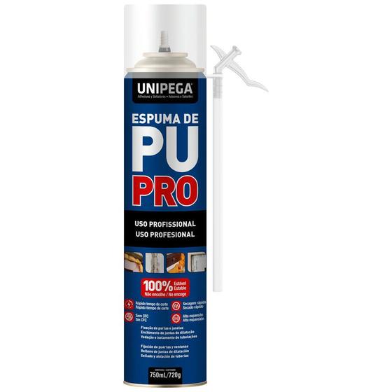 Espuma Expansiva De Pu De Uso Profissional 750Ml - Unipega - Espuma Expansiva - Magazine Luiza