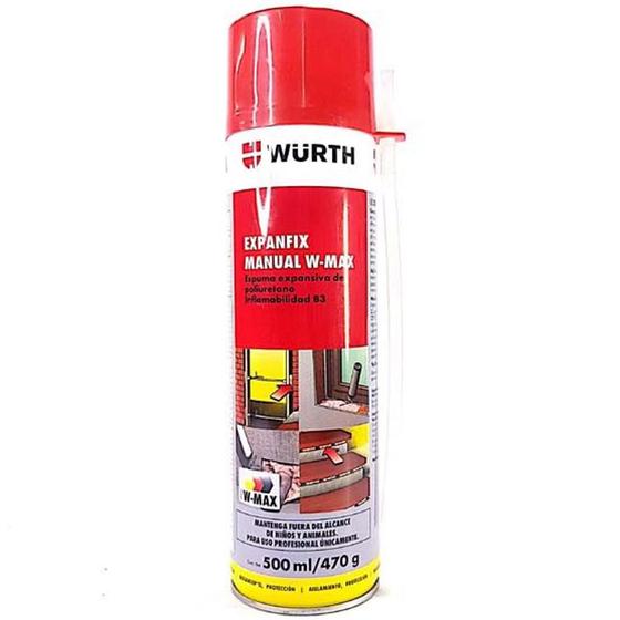 Espuma Expansiva Wurth PU W-Max 500ml - Espuma Expansiva - Magazine Luiza