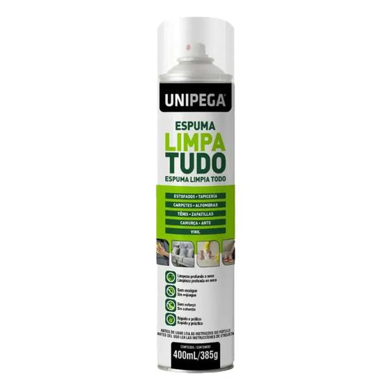 Espuma Limpa Tudo Lata 400ml/385g Unipega - Espuma Expansiva - Magazine ...