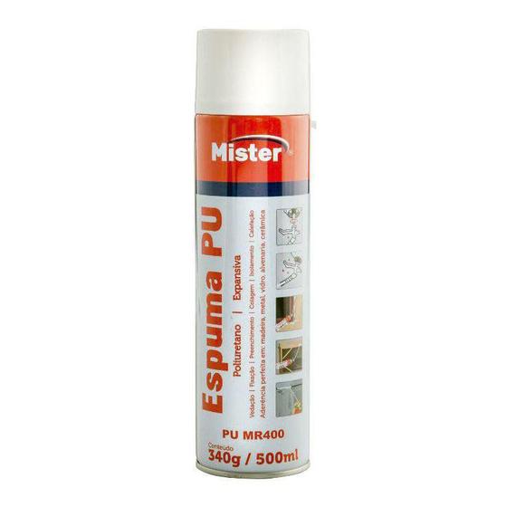 Espuma PU expansiva poliuretano 500ml MISTER - Espuma Expansiva - Magazine Luiza
