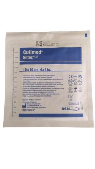 Espuma Silicone Sem Borda Cutimed Siltec Plus 10cm X 10cm - BSN Medical ...